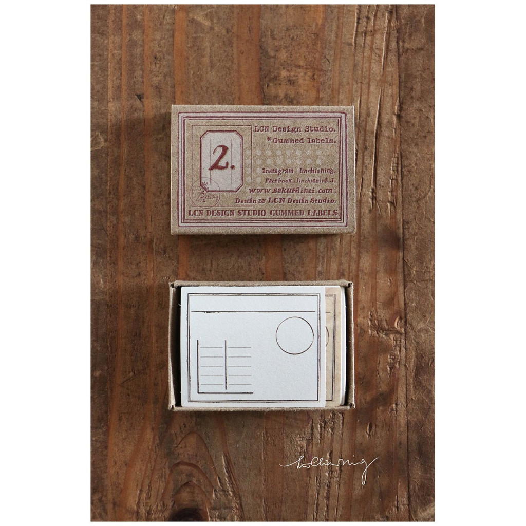 Lin Chia Ning Gummed Label Set - Specimen No. 2 | Kuldlelu