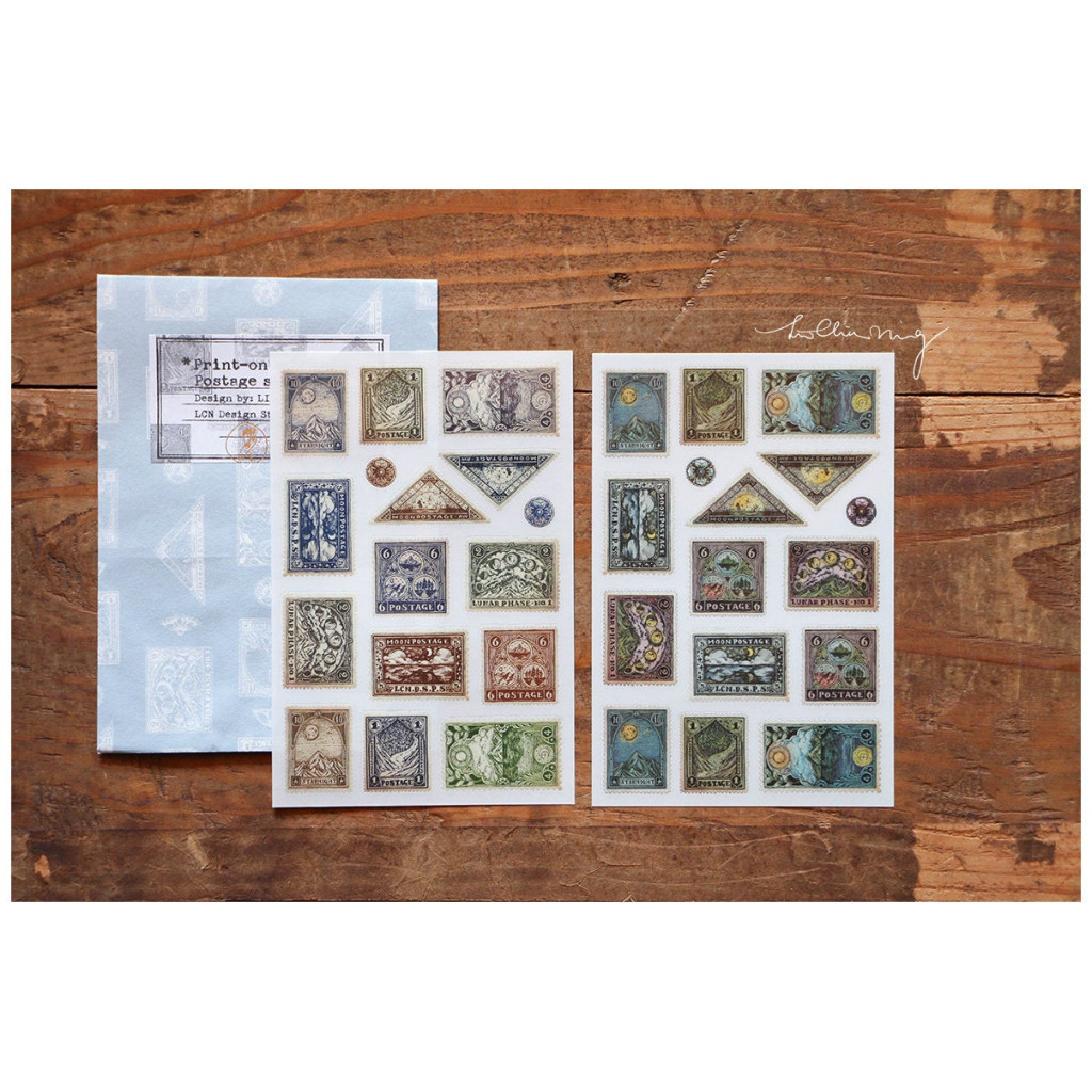 Lin Chia Ning | Print-On Stickers - Postage Stamp | Kuldlelu