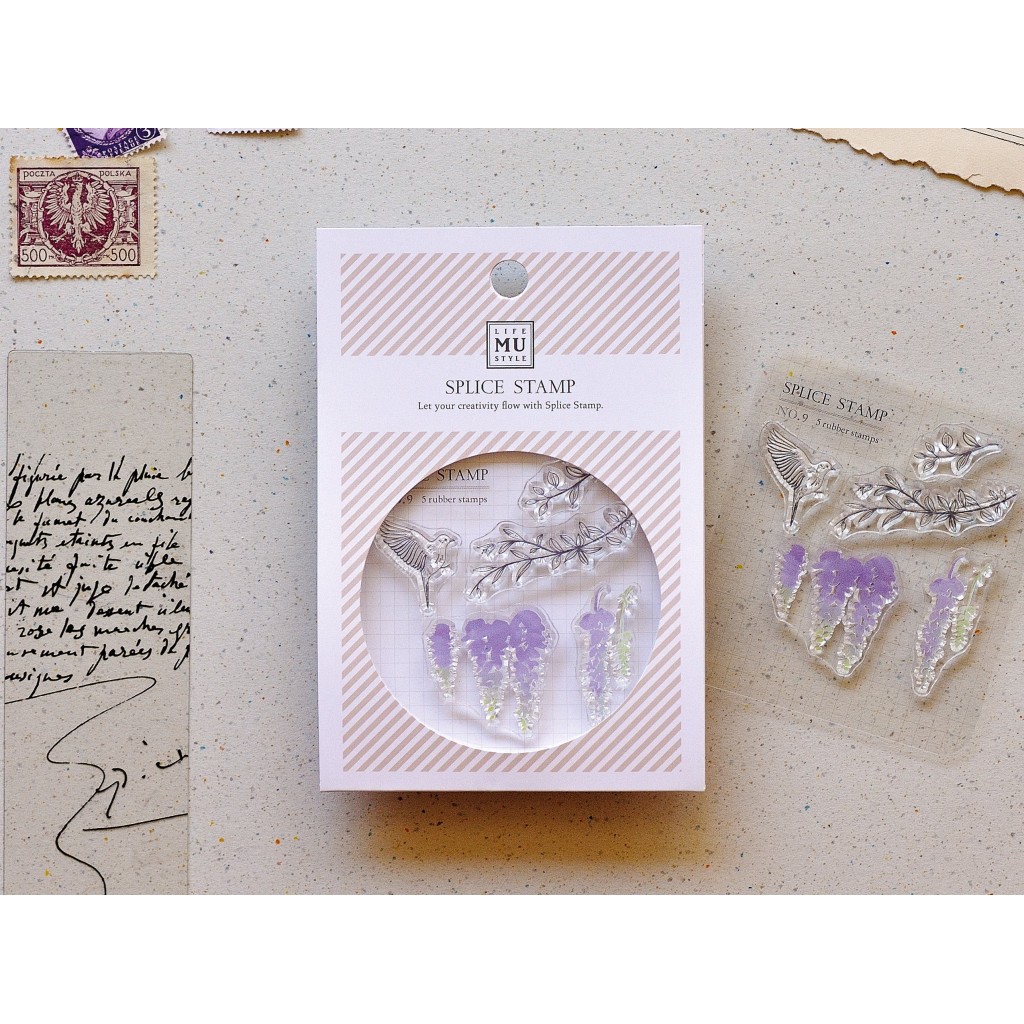 MU Clear Stamp Set Splice 009 - Drifting Wisteria - BSS-001009 | Kuldlelu