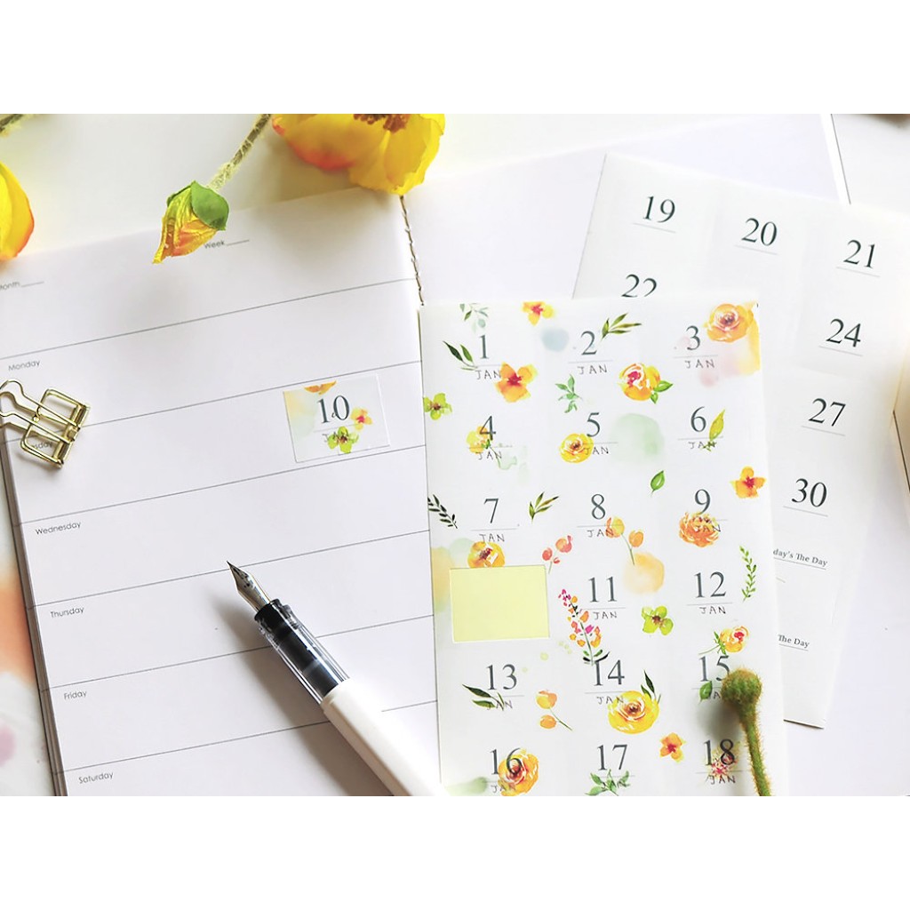 MU | Planner Sticker Set - Large Numbers | Kuldlelu