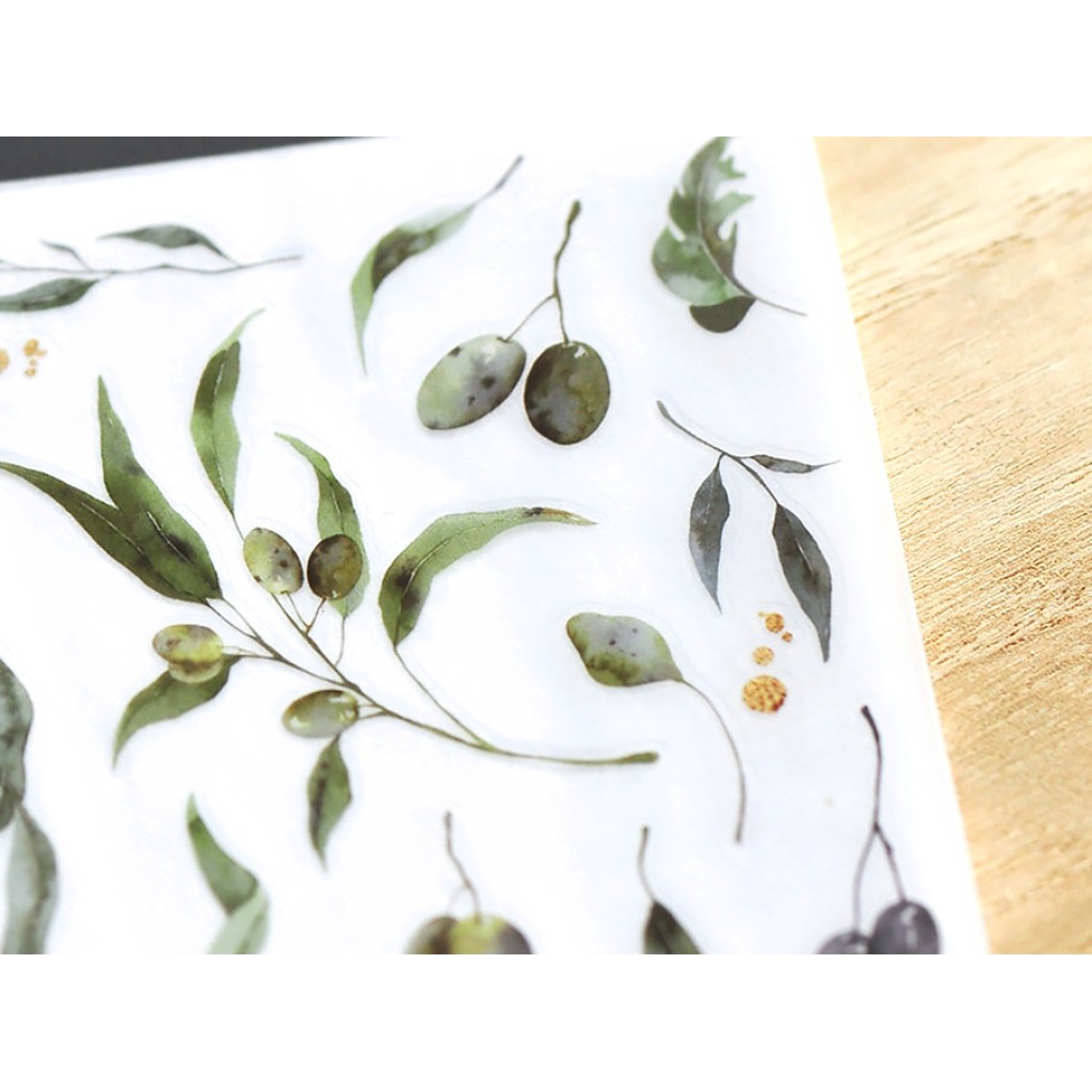 MU | Print-On Transfer Stickers - Green Olives | Kuldlelu