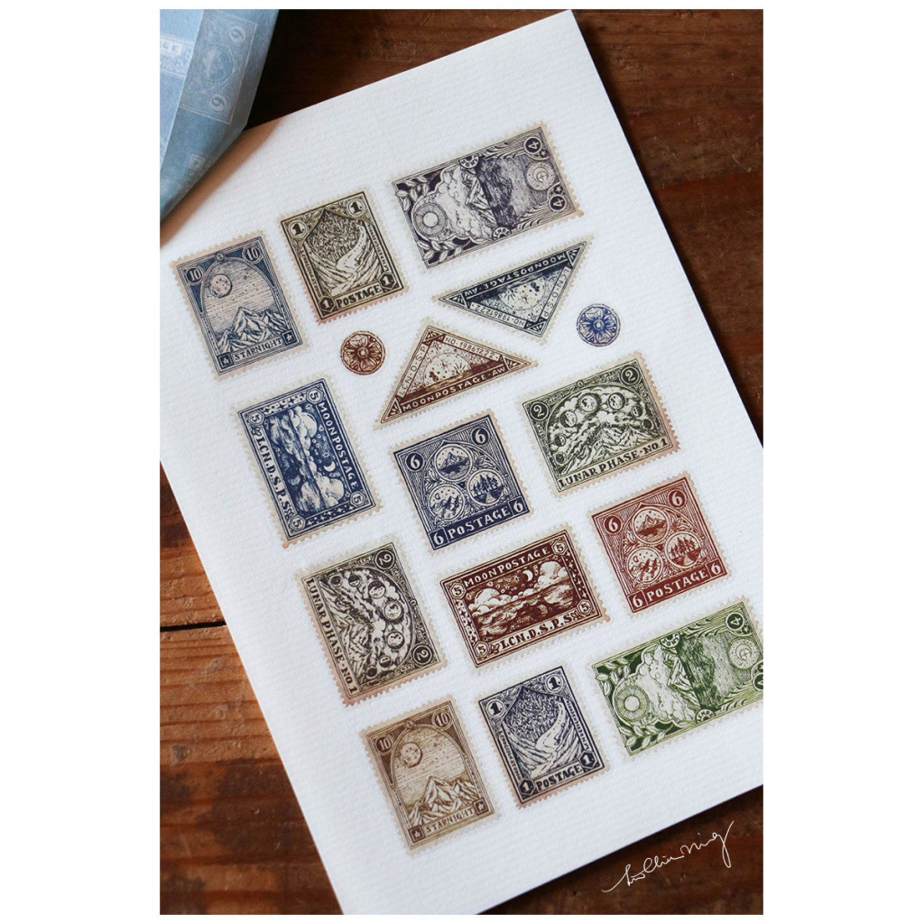 Lin Chia Ning | Print-On Stickers - Postage Stamp | Kuldlelu