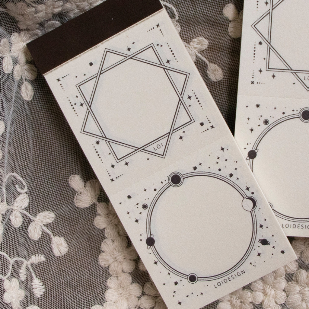 Loidesign Label Book Notepad Astrology - Universe And Galaxy ...