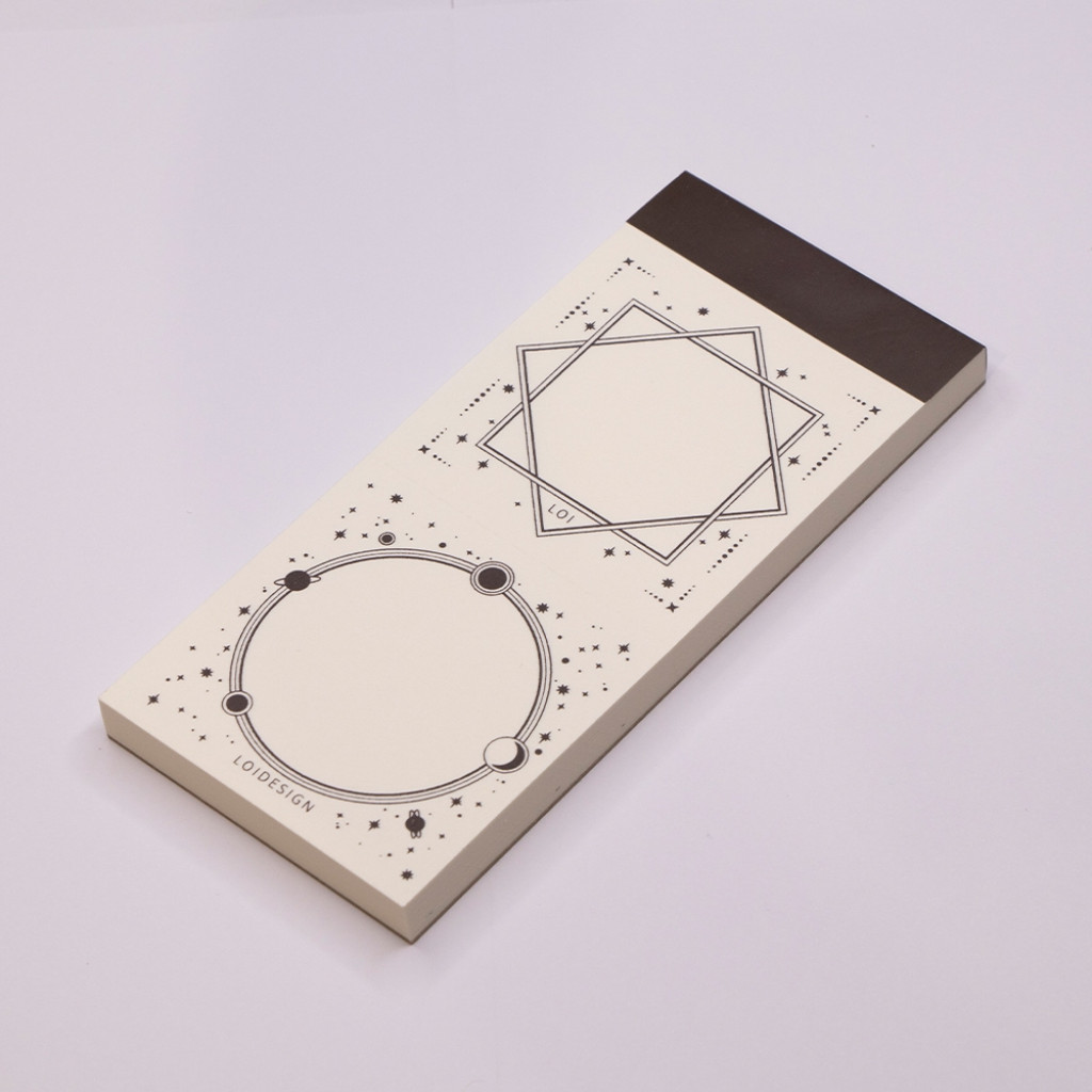 Loidesign Label Book Notepad Astrology - Universe And Galaxy ...