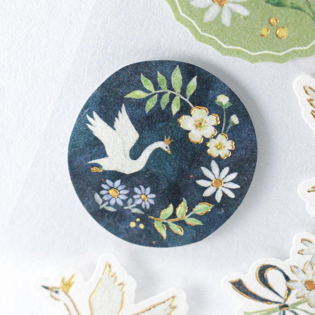 Michi Kusa Fable Stickers - Six Swans - 4964102 | Kuldlelu