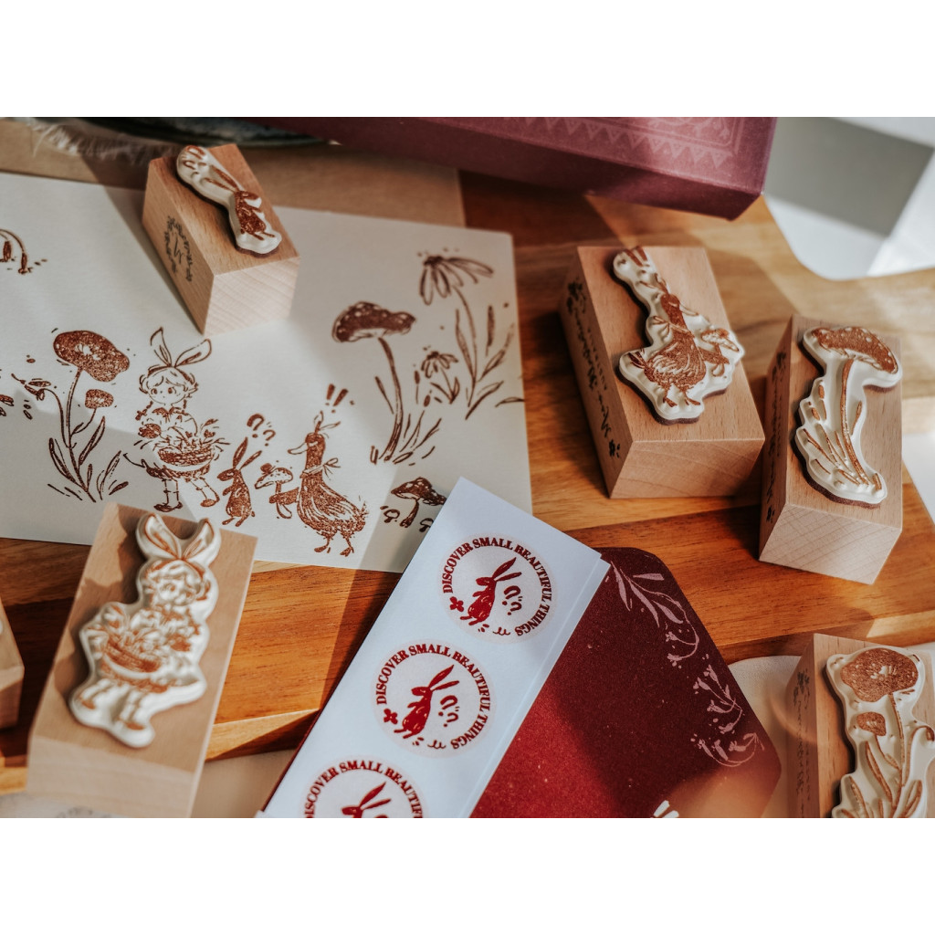 Meow Illustration Stamp Set - Once Upon a Time - ST-065 | Kuldlelu