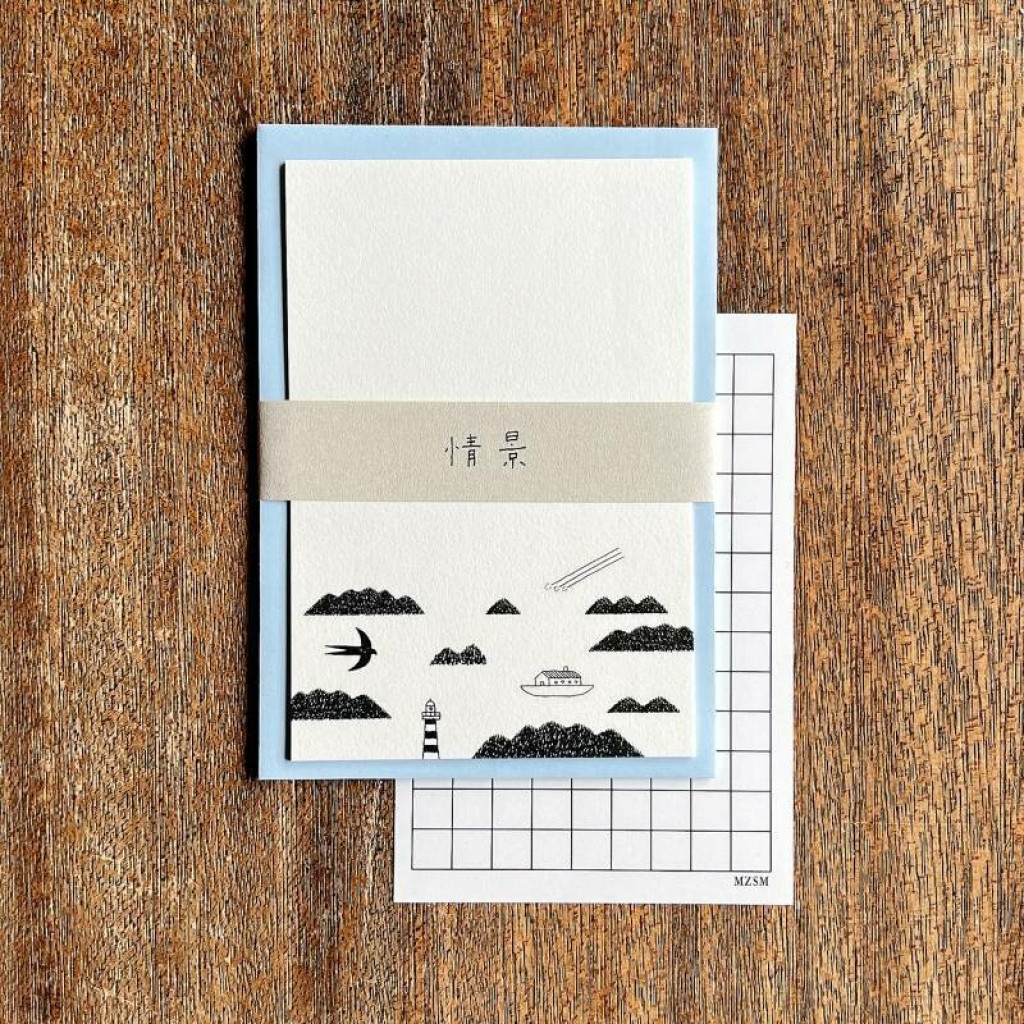 Mizushima x ShunShun Letter Set - Seto Inland Sea - OTLT-JO-SE | Kuldlelu