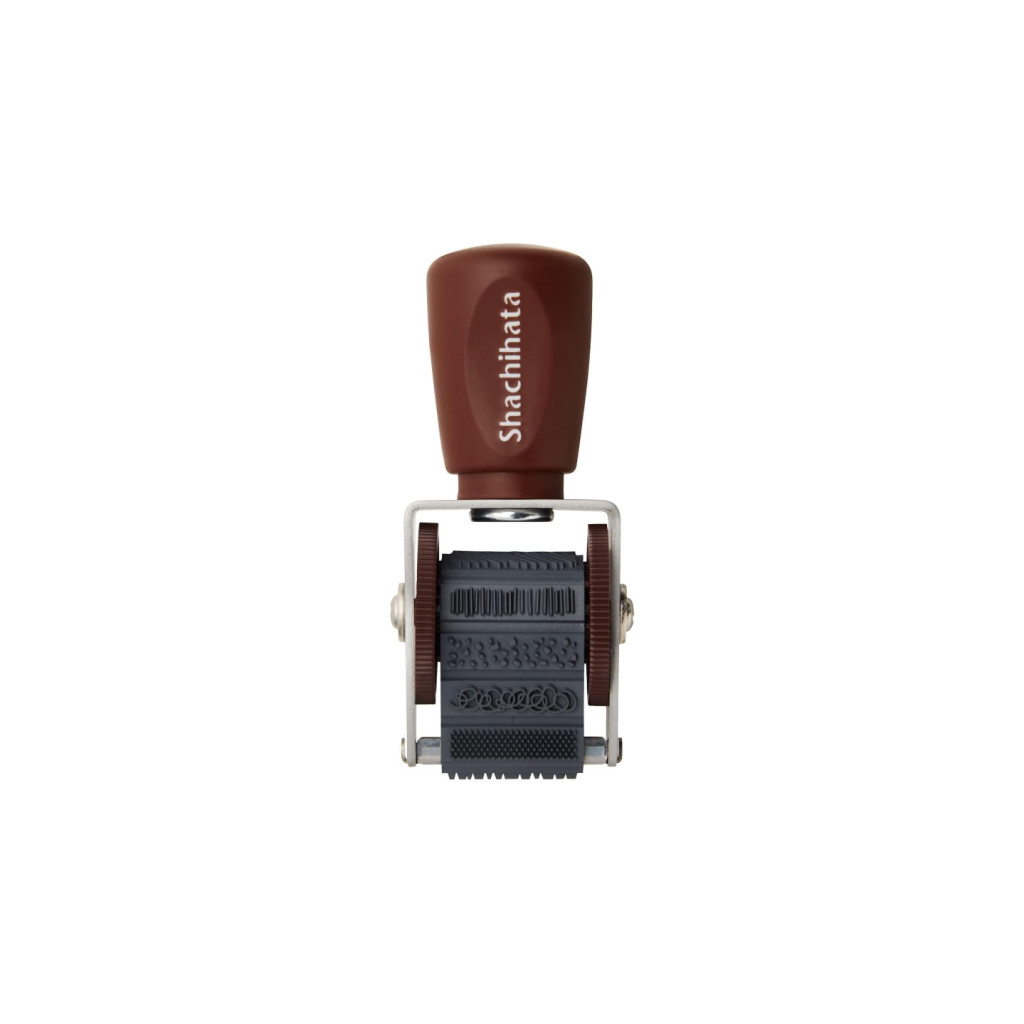 Shachihata Rotating Decoration Stamp Mini - Rough Pattern - NRD-15A3 ...