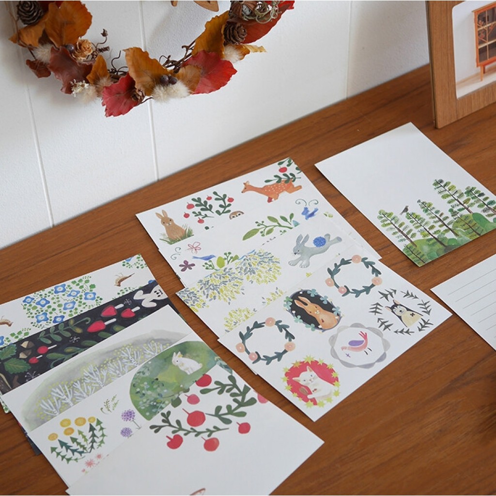 4Legs Letter Paper Set 40 Sheets - Forest - 4LEGS-01 | Kuldlelu