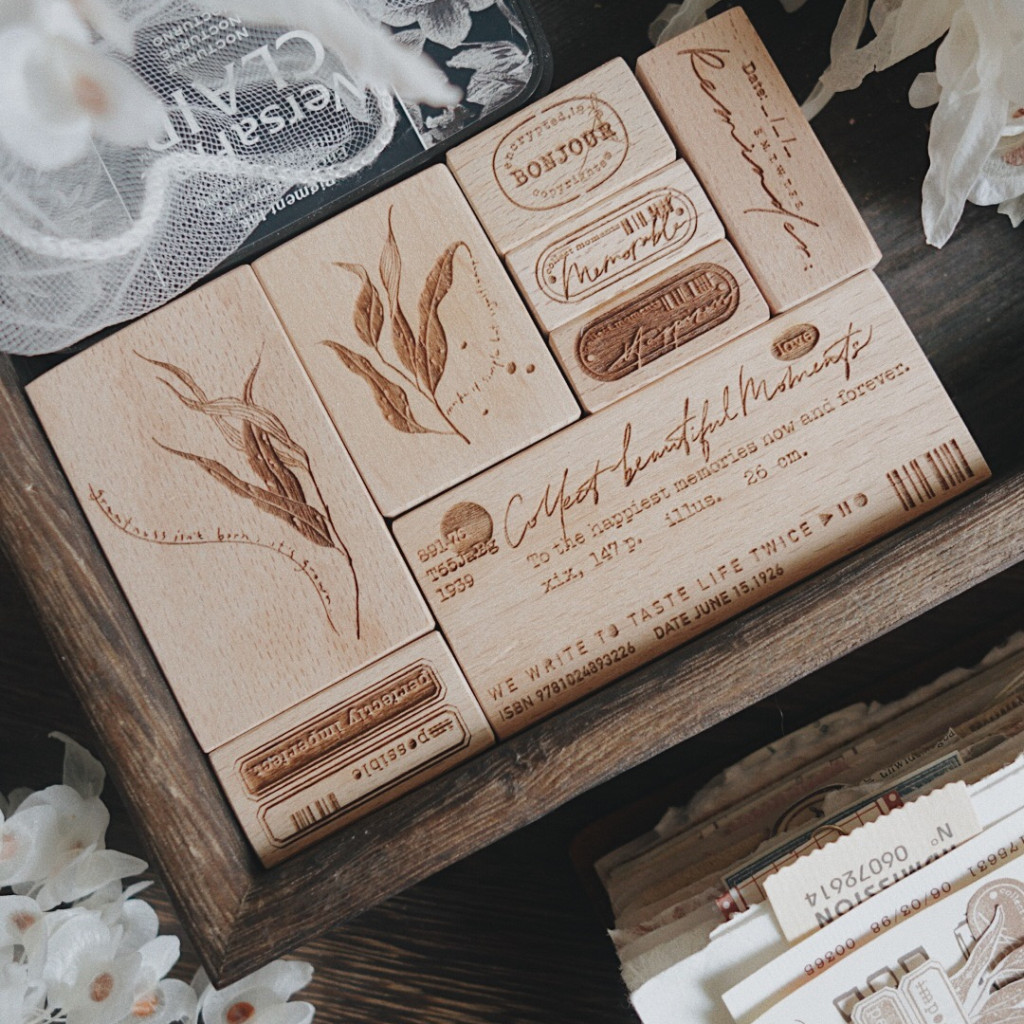 Sissi Rubber Stamps Full Set - Memory Label - KL-TR-012 | Kuldlelu