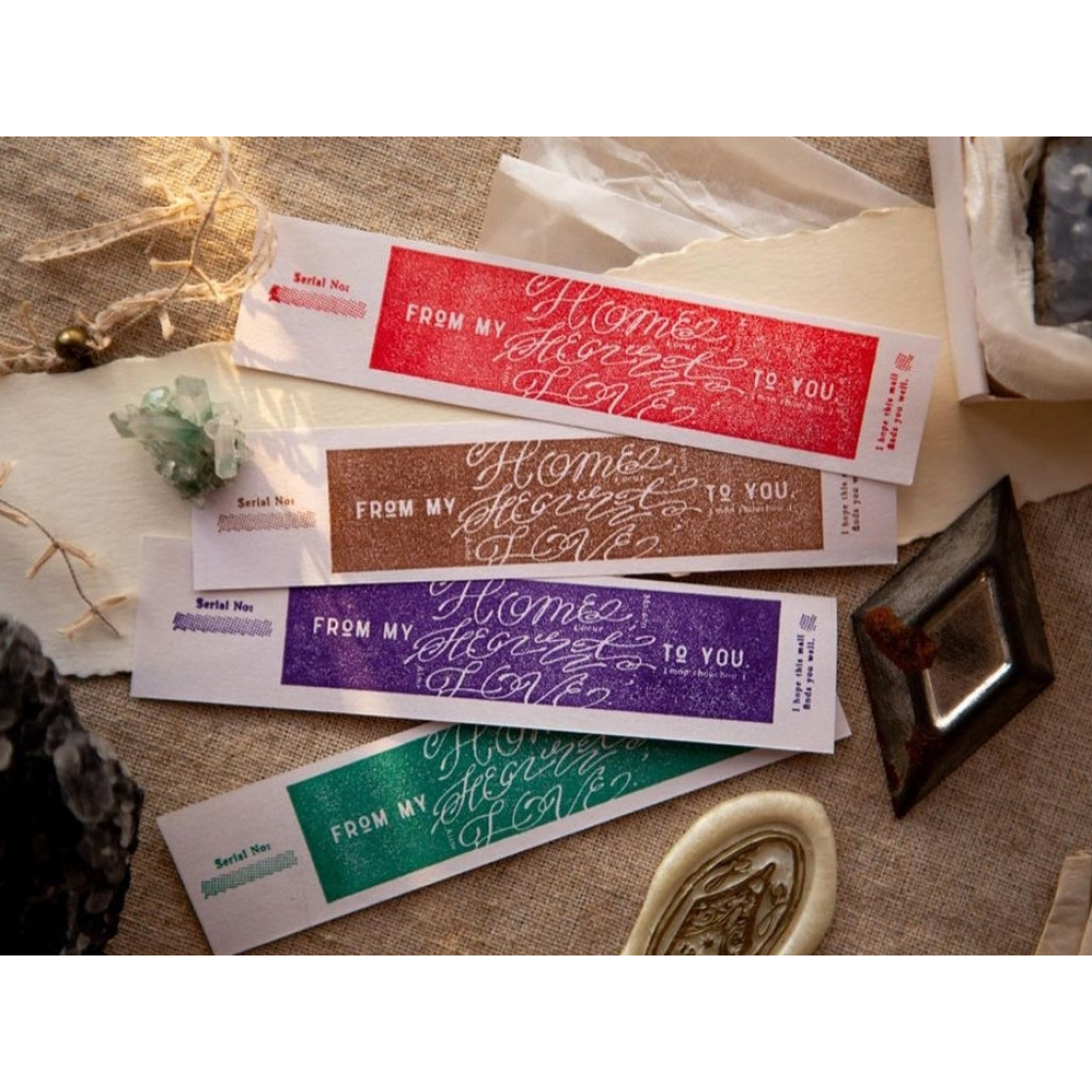 OURS Love Label Rubber Stamp - SWIL03H | Kuldlelu