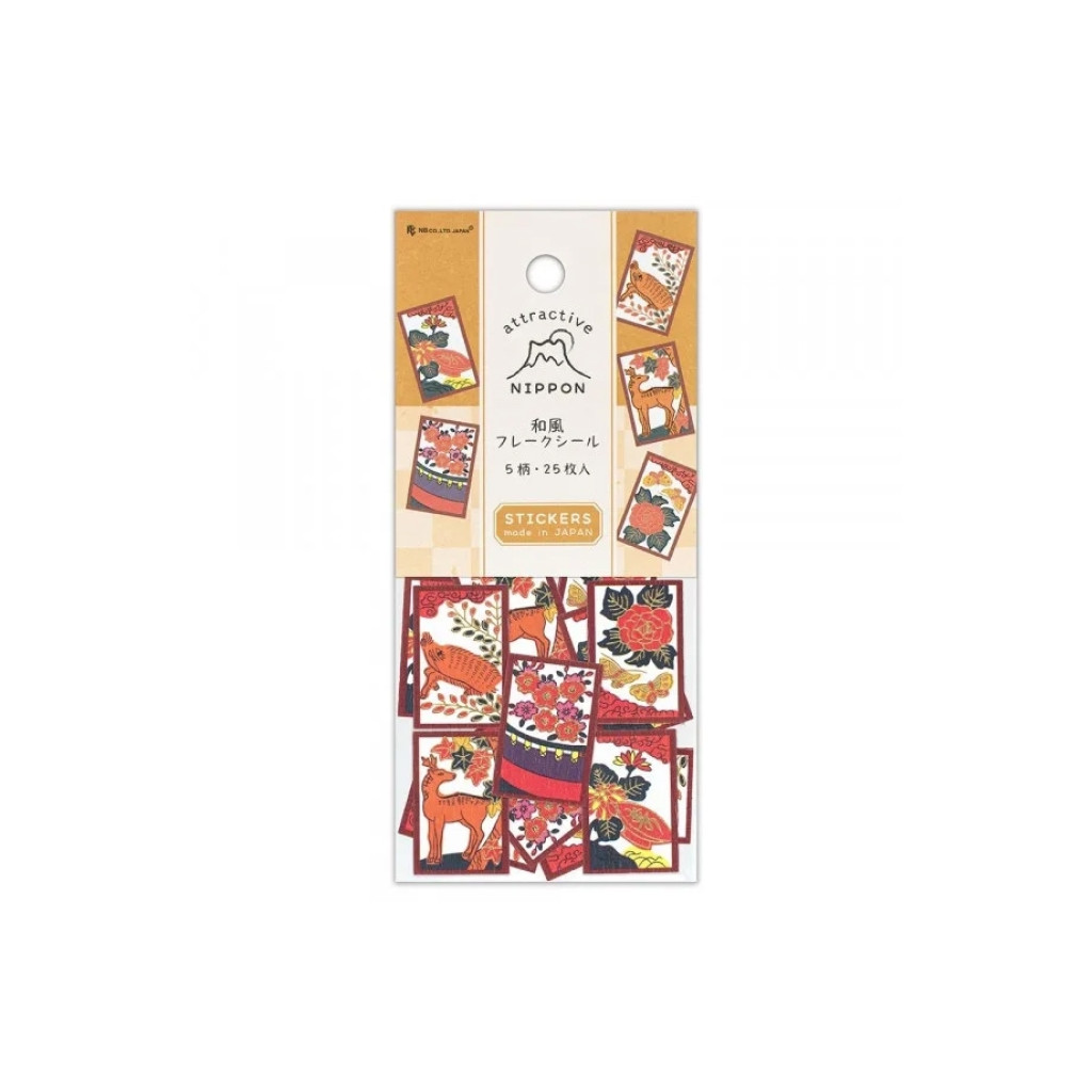 NB Co. Textured Sticker Flakes Japanese Motif - Hanafuda - 5564120 ...