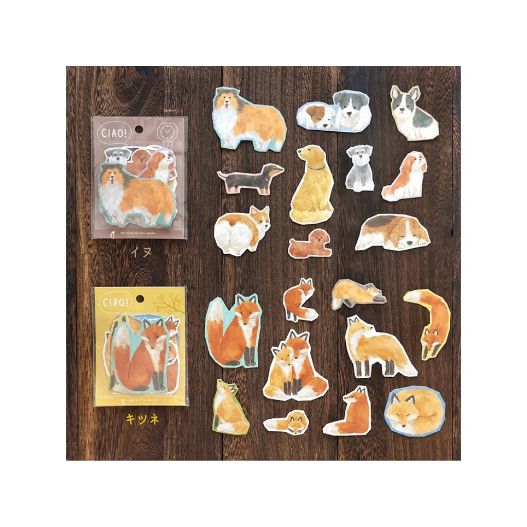 Mindwave Ciao Large Animal Stickers - Fox - 81967 | Kuldlelu