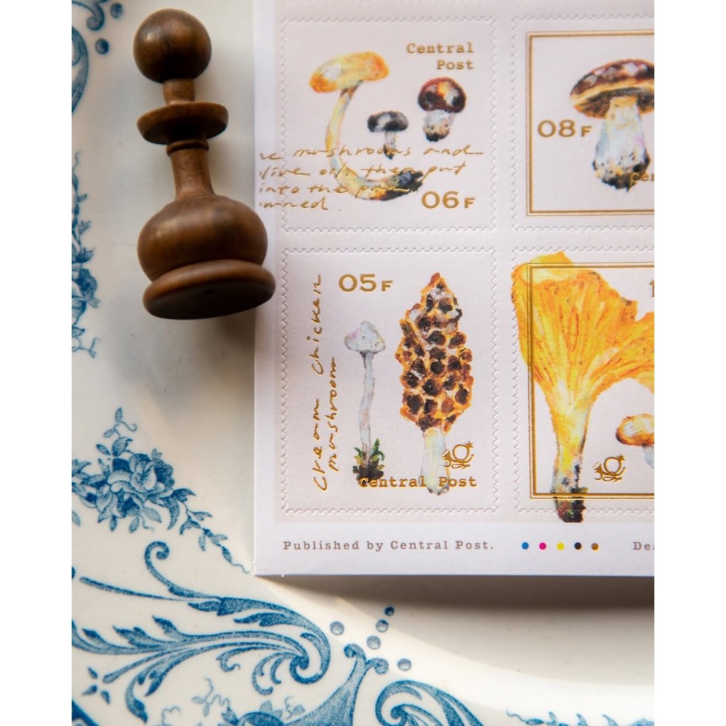OURS Stamp Sticker Set - Mushroom Recipe - SCP024H | Kuldlelu