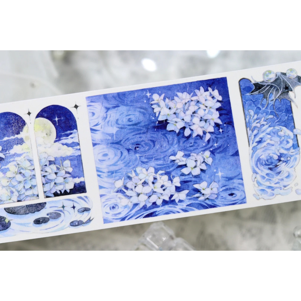 Shine Washi Tape Sample - Abyssal Ballad - SHINE-SAM-34 | Kuldlelu