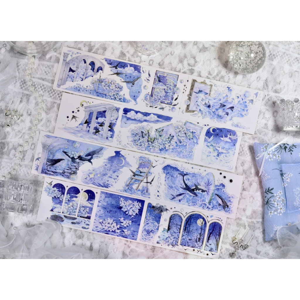 Shine Washi Tape Sample - Abyssal Ballad - SHINE-SAM-34 | Kuldlelu
