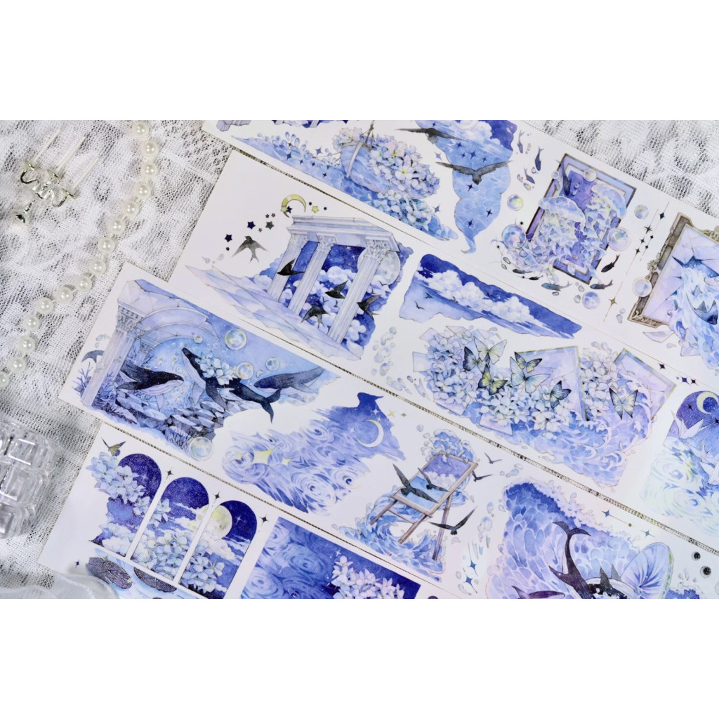 Shine Washi Tape Sample - Abyssal Ballad - SHINE-SAM-34 | Kuldlelu
