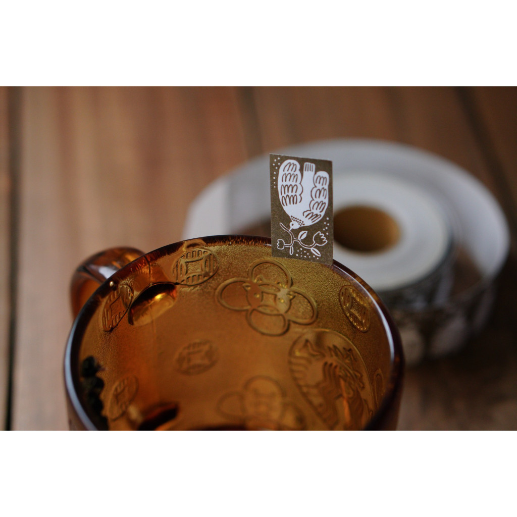 Ivy Snow Label Sticker Roll - Umber - IVYS-017 | Kuldlelu