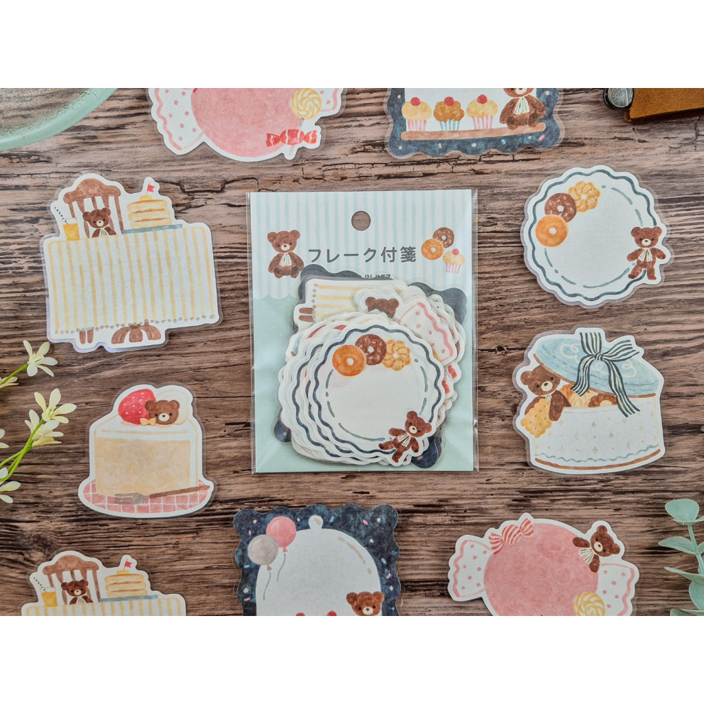 Papier Platz x Nakauchi Waka Flake Stickers - Bear And Sweets - 60-014 ...