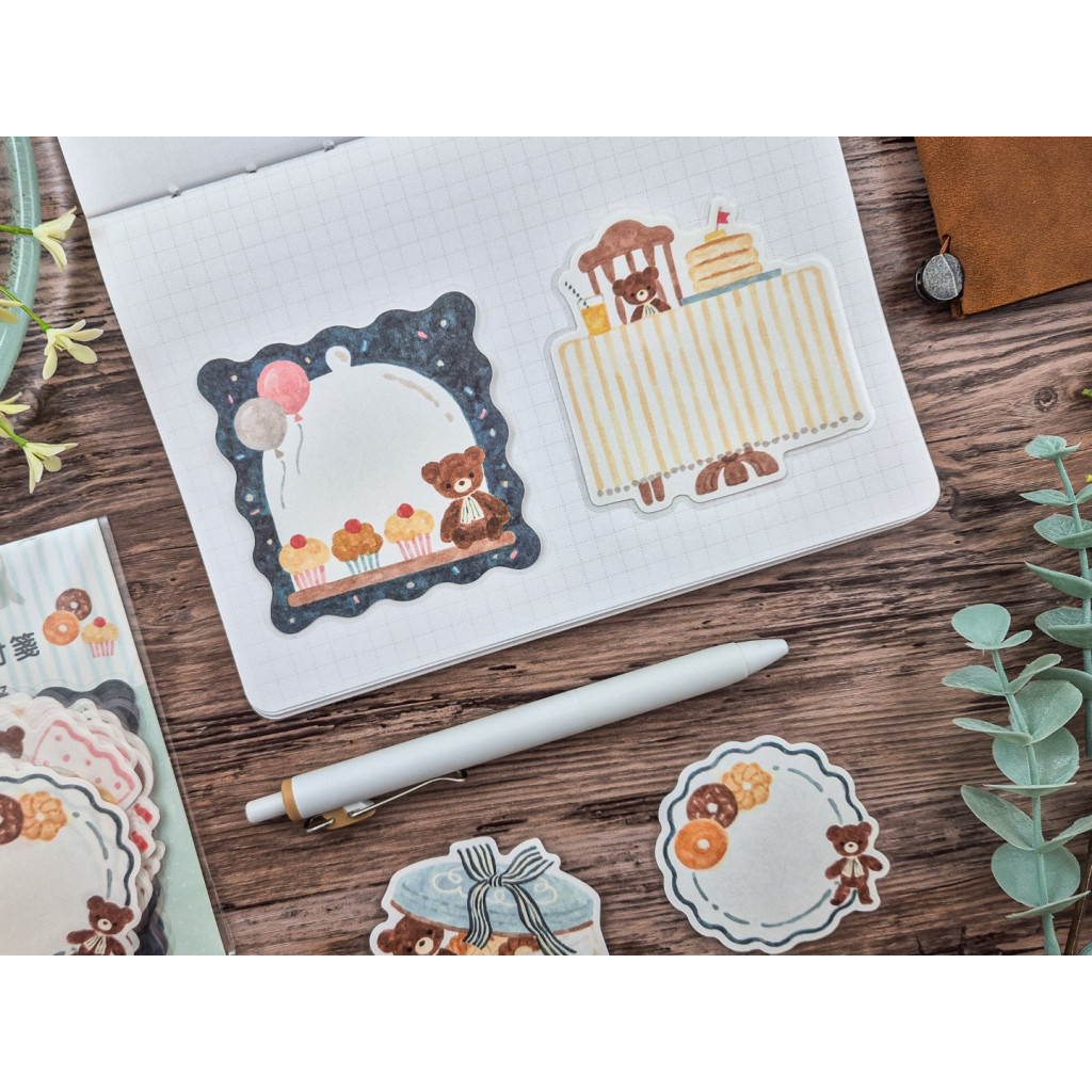 Papier Platz x Nakauchi Waka Flake Stickers - Bear And Sweets - 60-014 ...