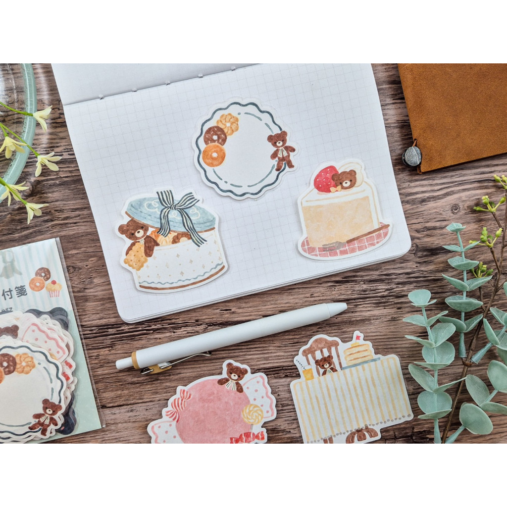 Papier Platz x Nakauchi Waka Flake Stickers - Bear And Sweets - 60-014 ...