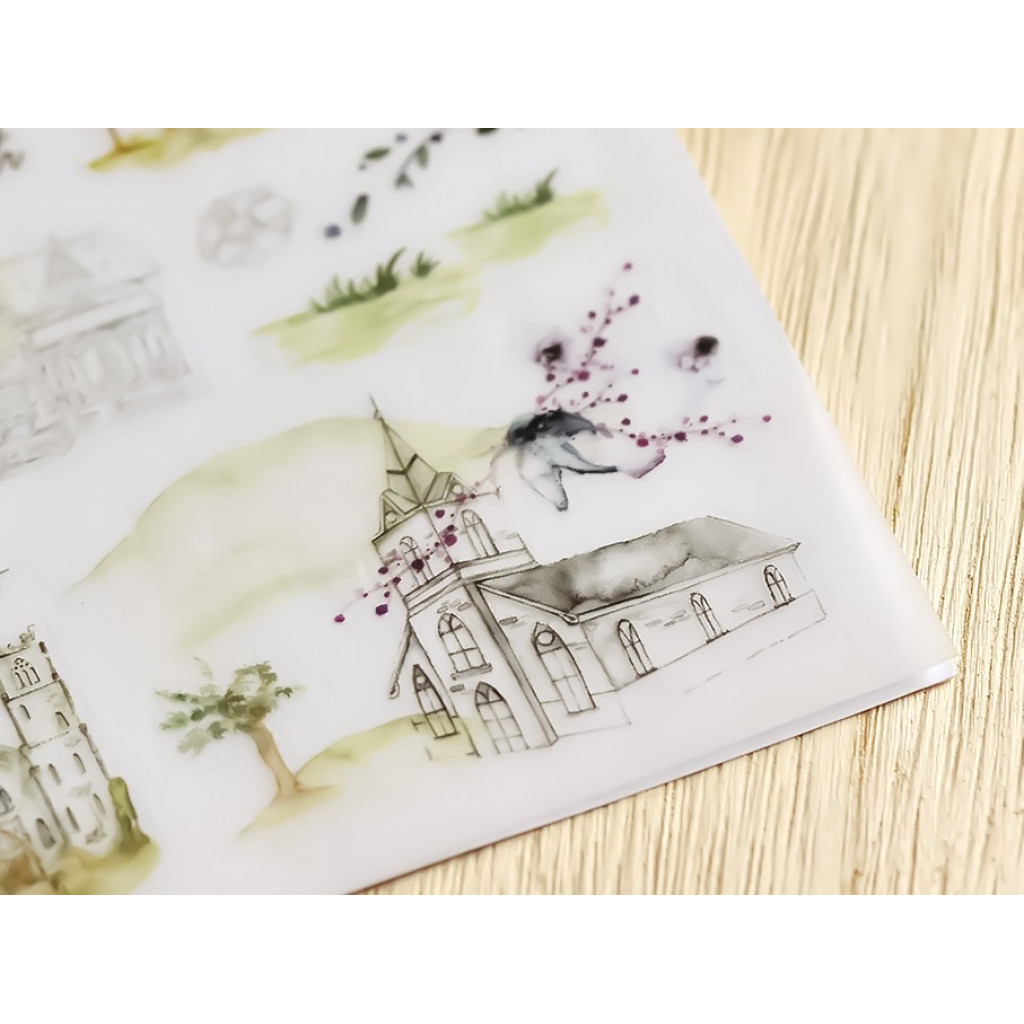 MU Print-On Transfer Stickers 112 - Countryside Scenery - BPOP-001112 ...
