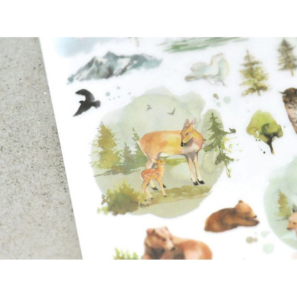 MU Print-On Transfer Stickers 096 - Forest Scenery - BPOP-001096 | Kuldlelu