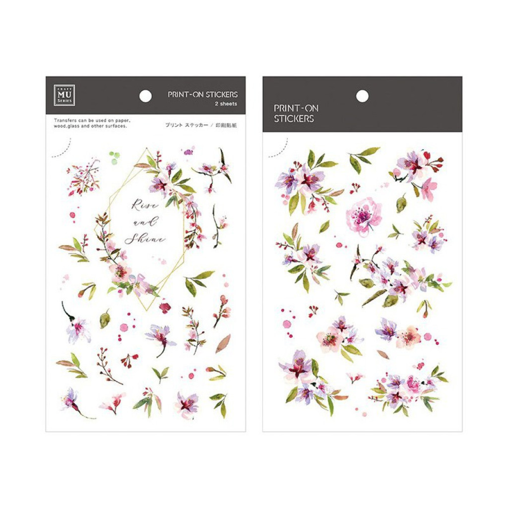 MU Print-On Transfer Stickers 084 - Rise And Shine - BPOP-001084 | Kuldlelu