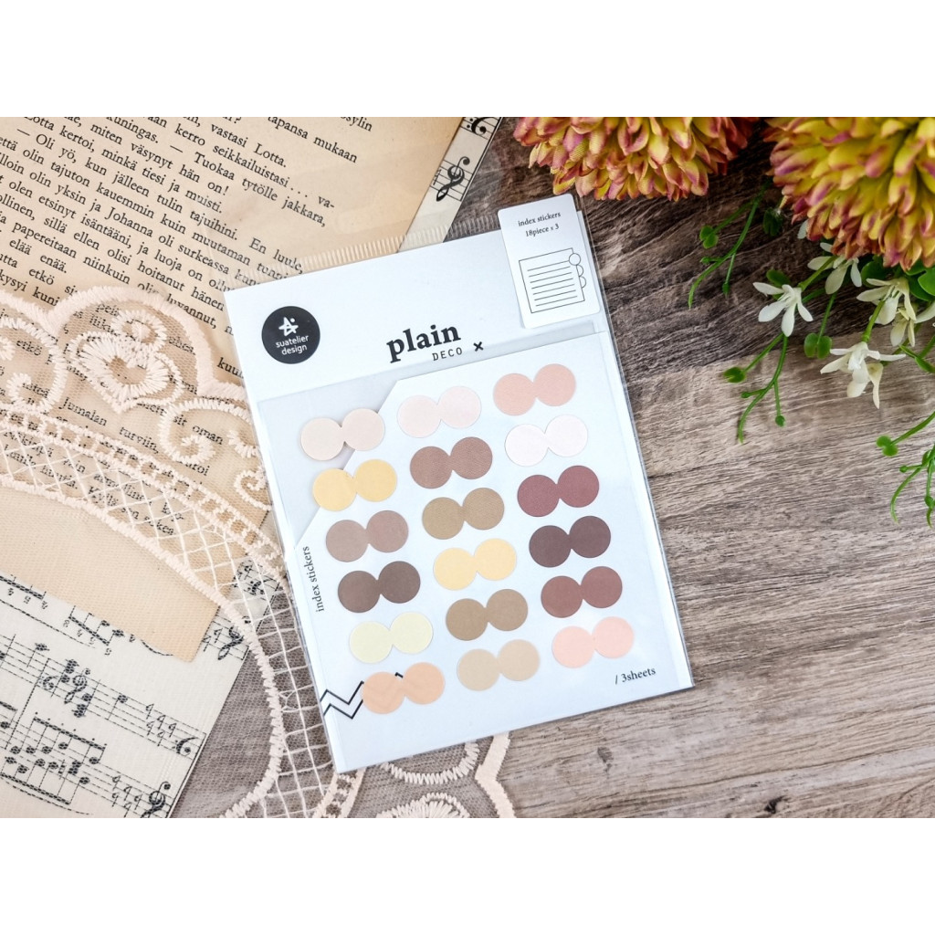 Deco Stickers Plain.41 - Index Warm Color | Kuldlelu