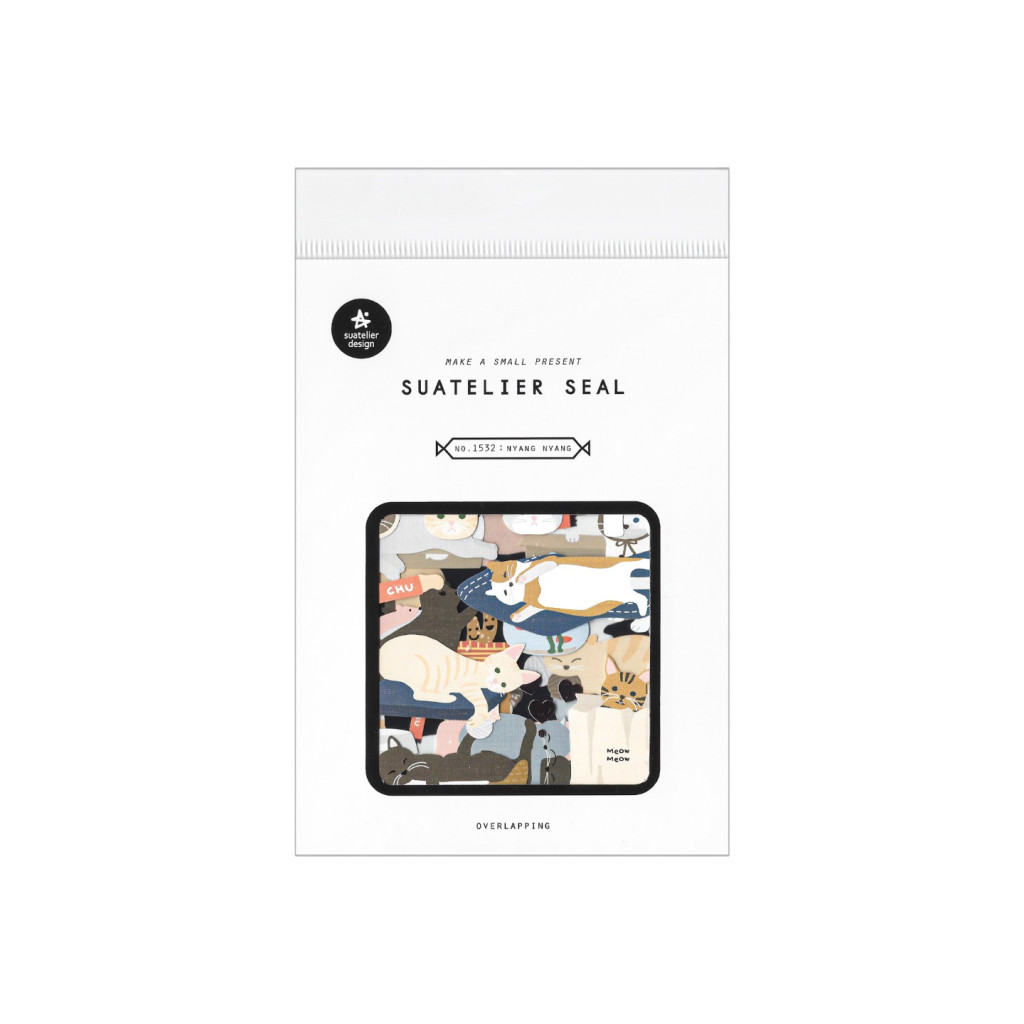 Overlapping Stickers - Many Cats | Kuldlelu