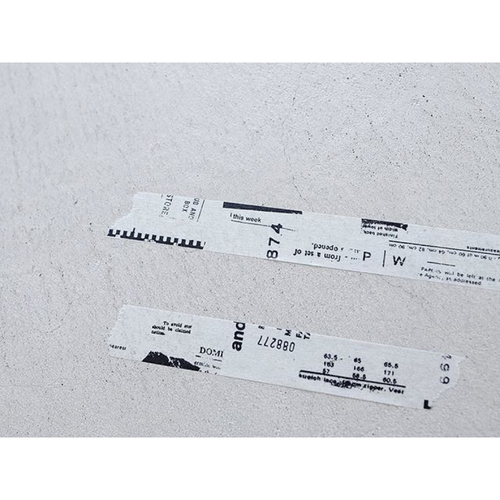 Yohaku Washi Tape Y-023 - Monochrome - Y-023 | Kuldlelu