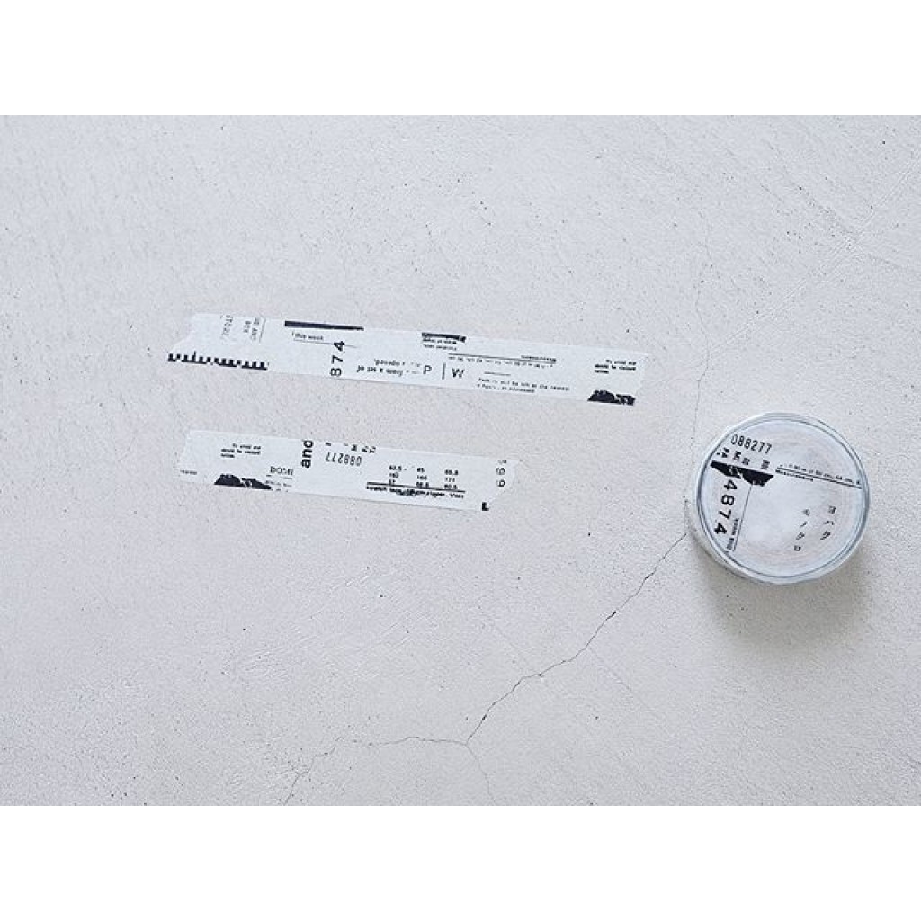 Yohaku Washi Tape Y-023 - Monochrome - Y-023 | Kuldlelu