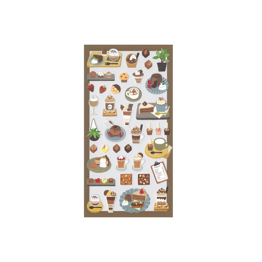 Cafe Stickers - Chocolate | Kuldlelu