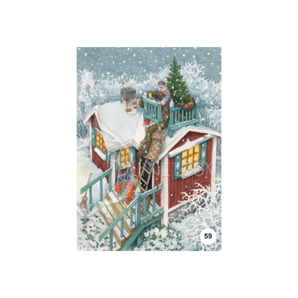 Inge Löök Postcard Old Ladies - 59 | Kuldlelu