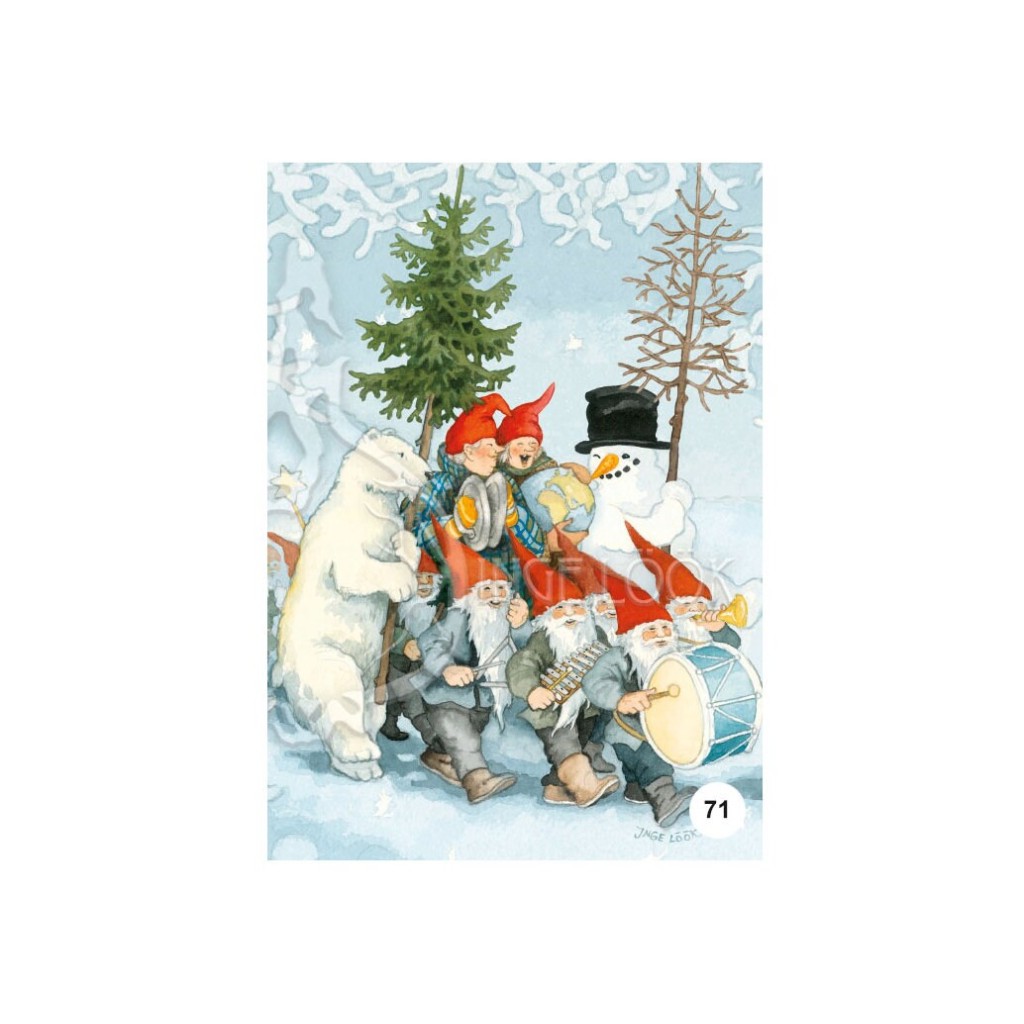 Inge Löök Postcard Old Ladies - 71 - 71 | Kuldlelu