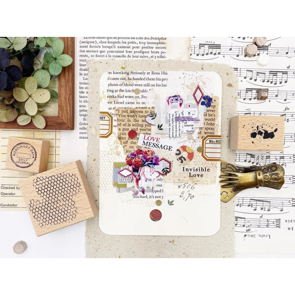 Gleam Matte PET Tape Collage - Love Message | Kuldlelu