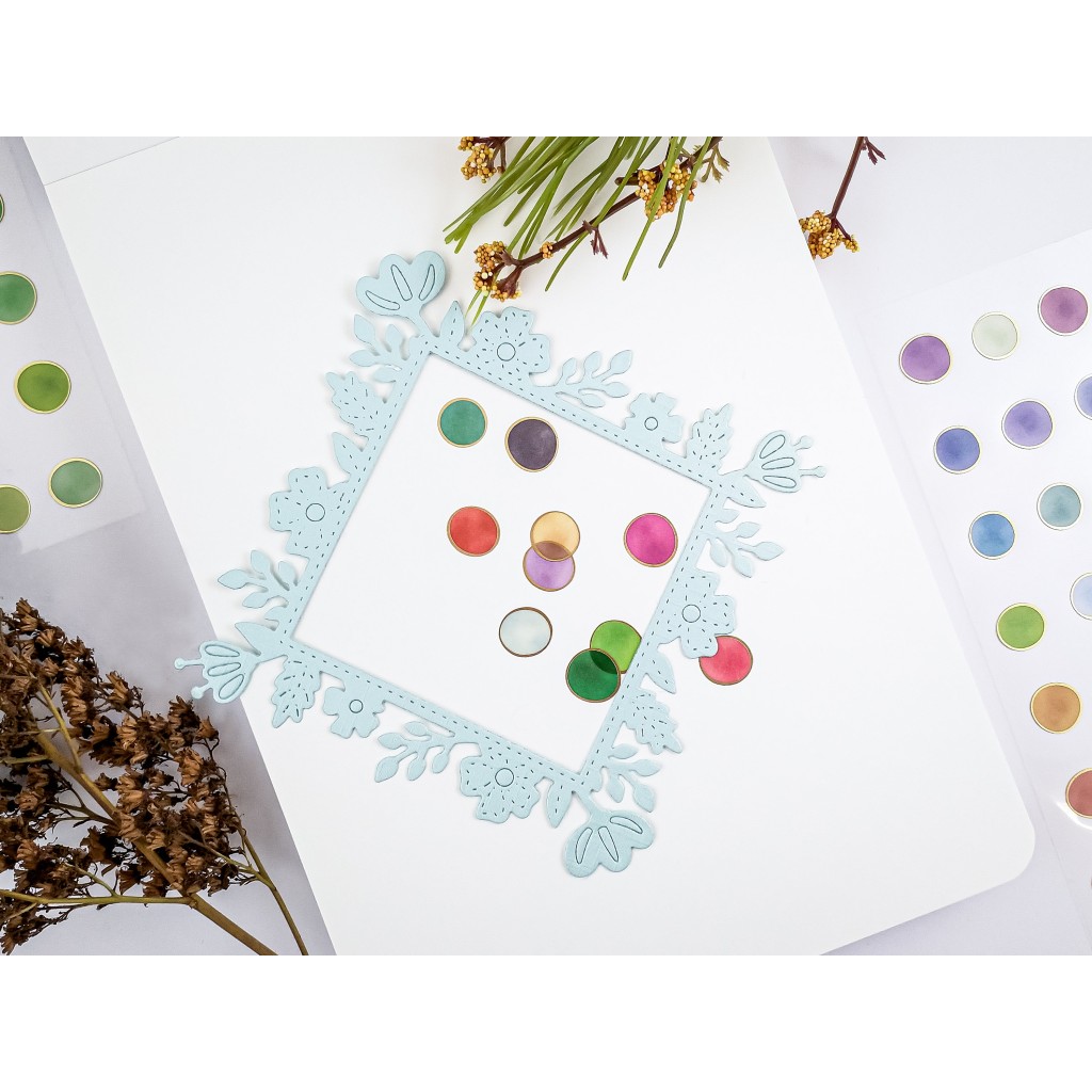 Dot Stickers Color Swatch - Purple | Kuldlelu