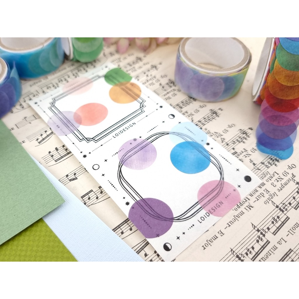 Color Swatch Washi Sticker Roll - Blue | Kuldlelu