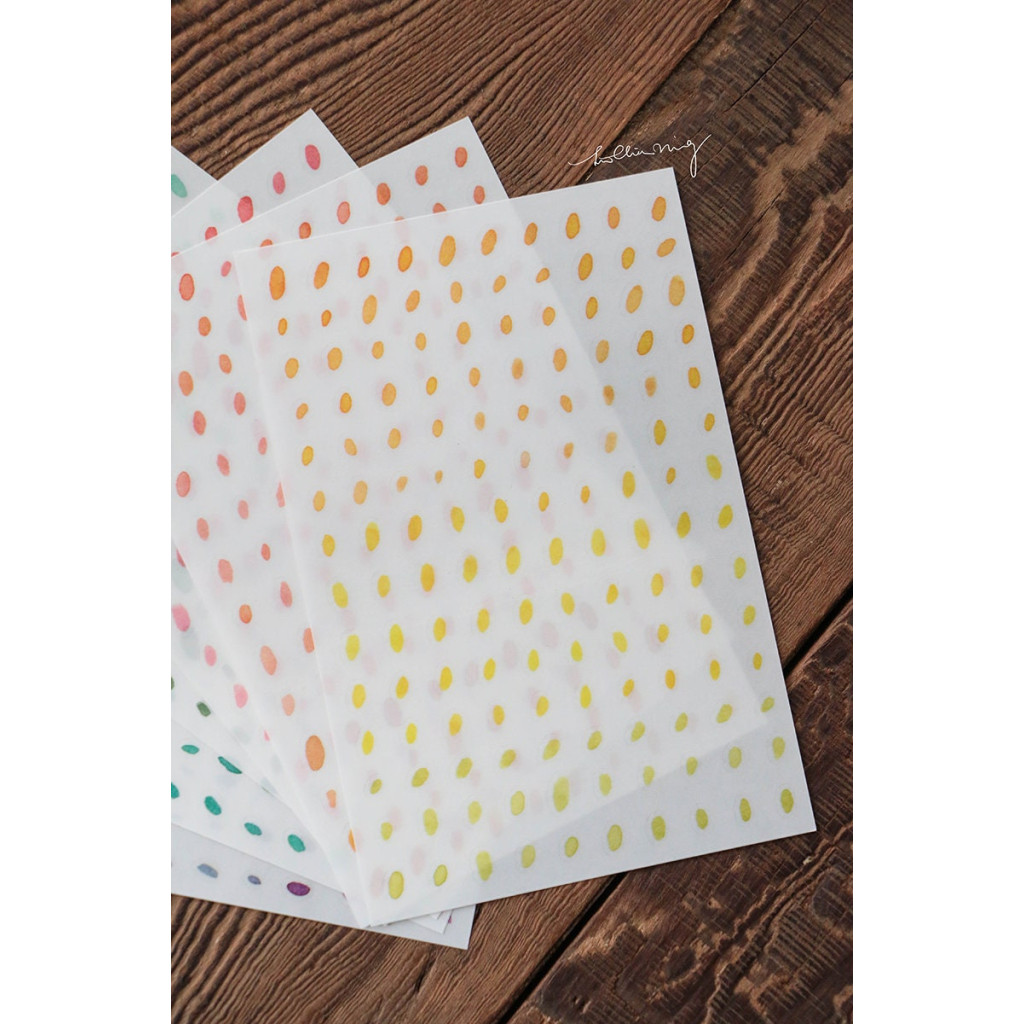 Lin Chia Ning Print-On Stickers - Color Dots - S00048 | Kuldlelu