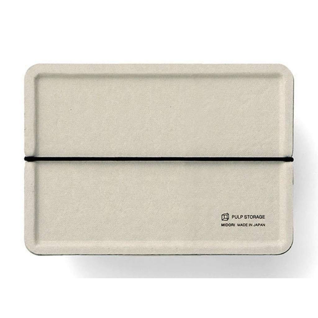 Midori Pulp Card Box - Grey | Kuldlelu