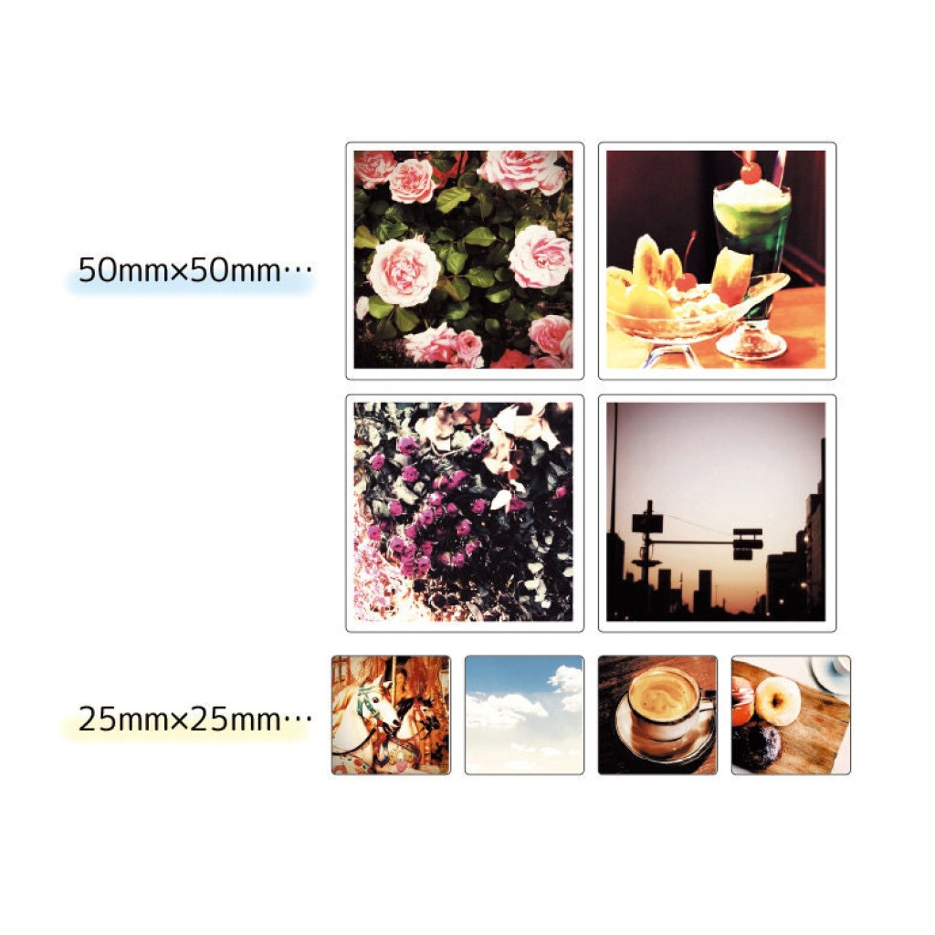 Sheer Photo Sticker Set - Retro | Kuldlelu