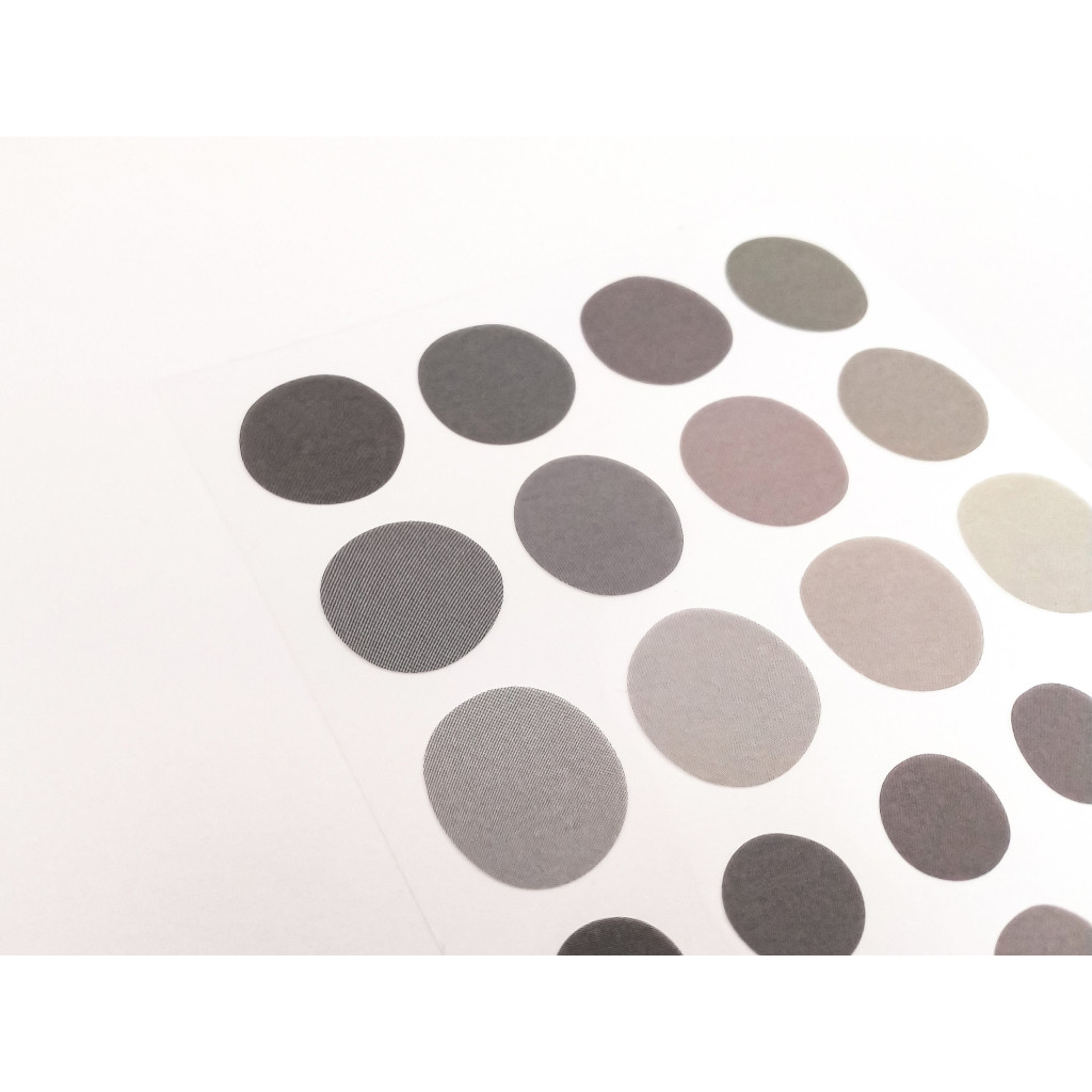 Washi Stickers Color Dots And Stripes - Grey | Kuldlelu
