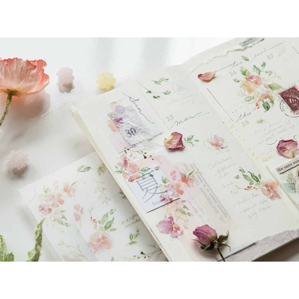 MU Print-On Stickers Soft Pink Of Summer - No. 190 | Kuldlelu