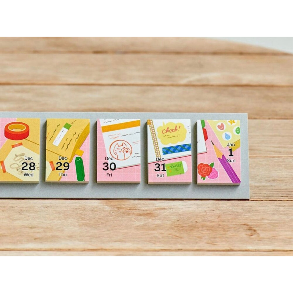 2024 Himekuri Daily Sticky Calendar - Stationery - KP0040-007 | Kuldlelu