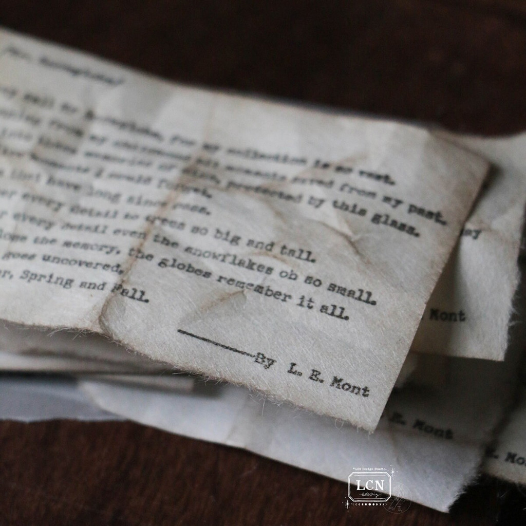 Lin Chia Ning Poetry Stamp - Snowglobe - Snowglobe | Kuldlelu