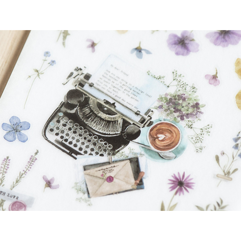 Pre-Order MU Print-On Transfer Stickers 214 - Typewriter - BPOP-001214 ...