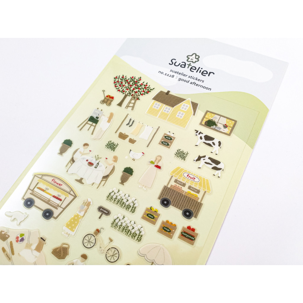 Suatelier Stickers 1128 - Good Afternoon - Afternoon | Kuldlelu | Kuldlelu