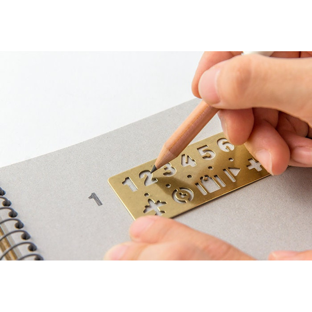 Brass Bookmark Template Numbers | Kuldlelu