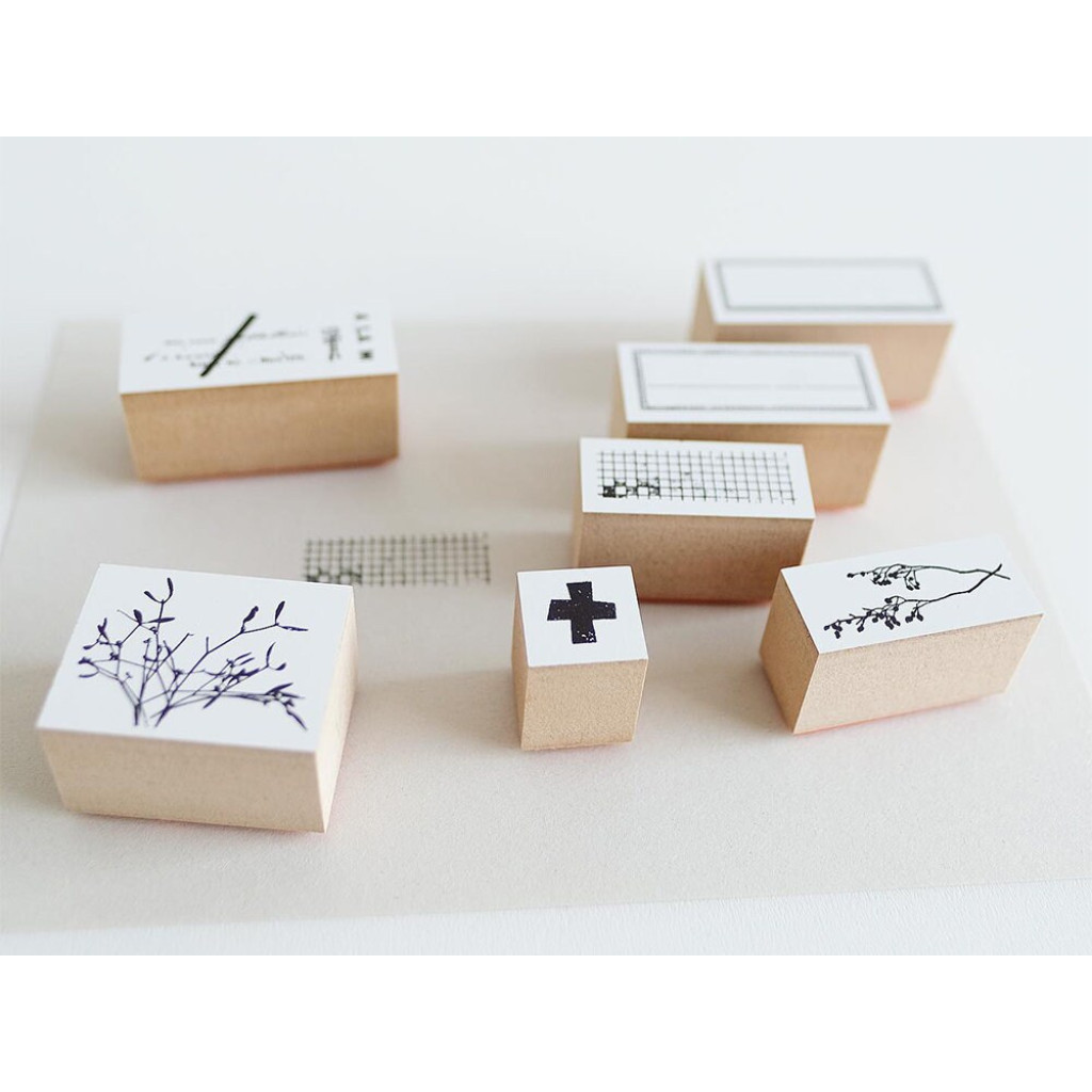 Yohaku Stamp S030 - Grid - Grid | Kuldlelu