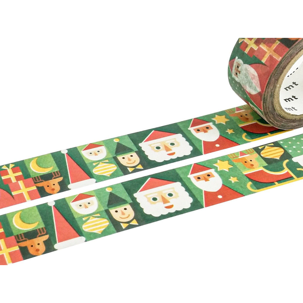 MT Christmas Washi Tape - Various Santas - MTCMAS116Z | Kuldlelu | Kuldlelu